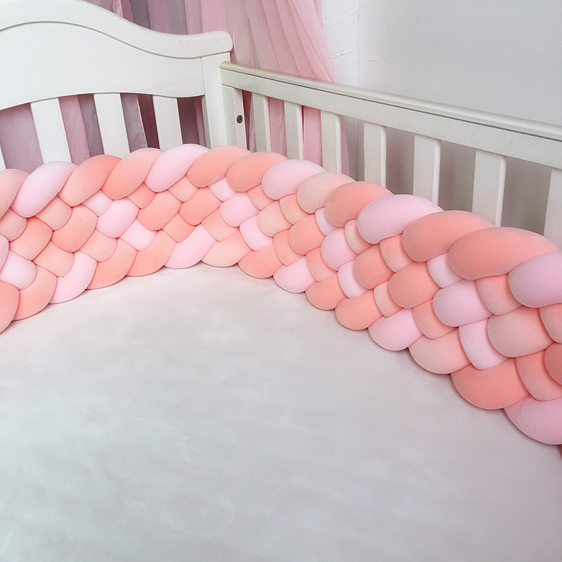 Six strands braided crib bumper – Baby Braidz