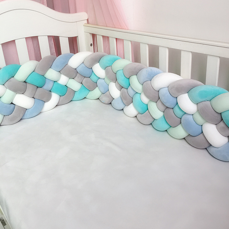 Six strands braided crib bumper – Baby Braidz