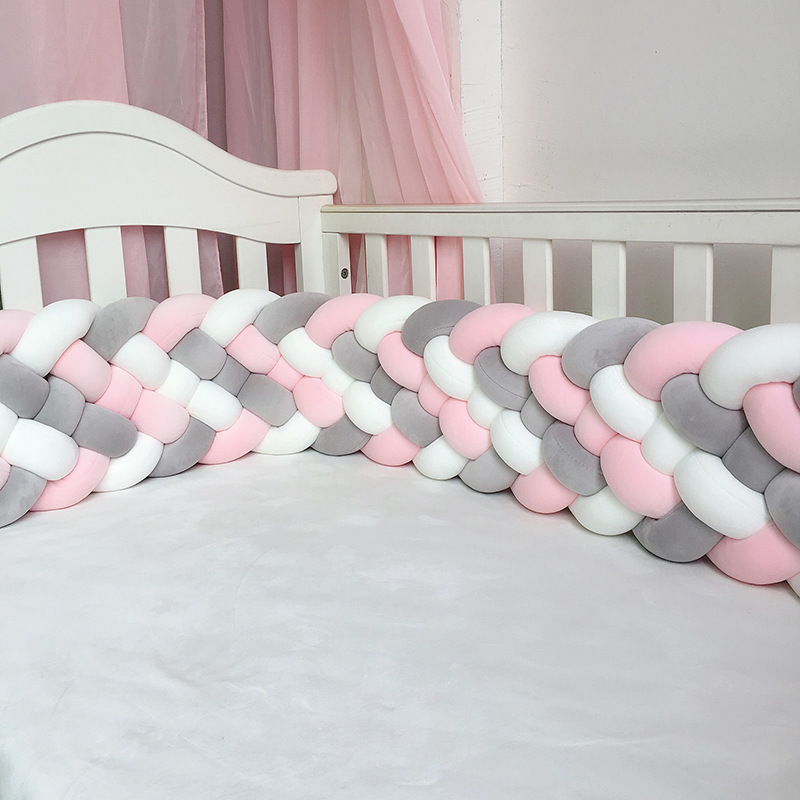 Six strands braided crib bumper – Baby Braidz